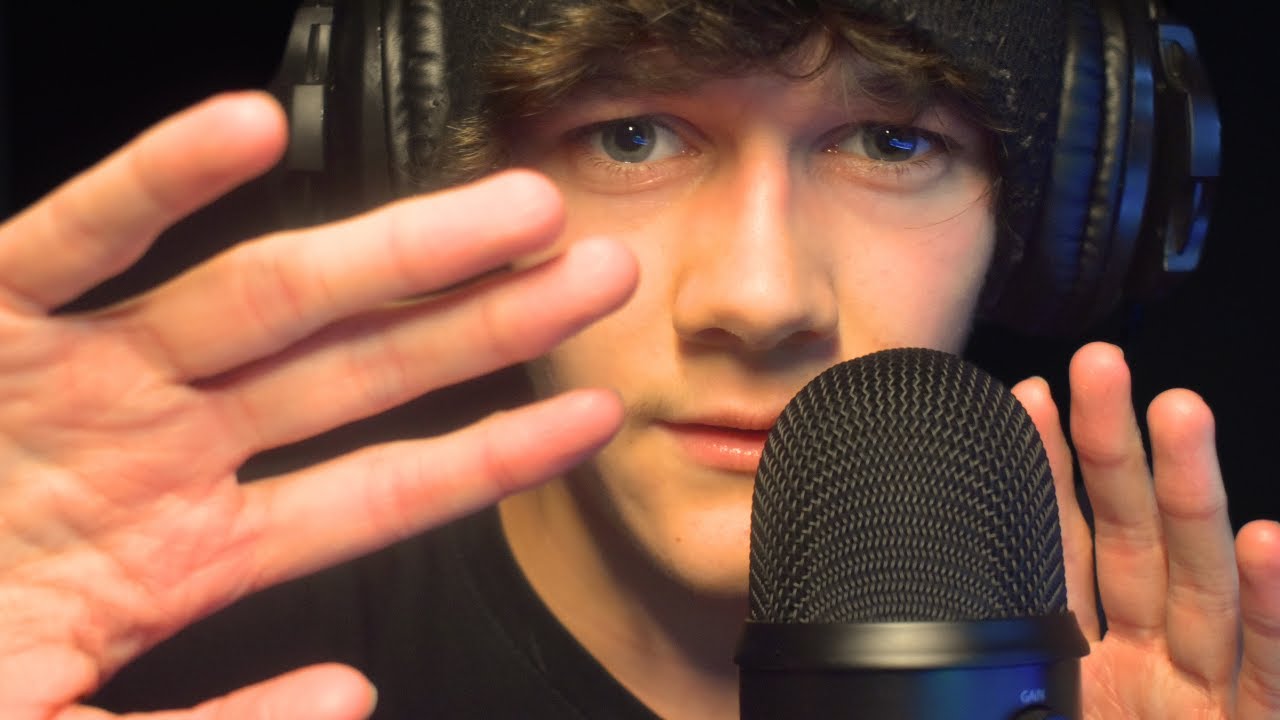 ASMR Finger Flutters and Hand Movements With Mouth Sounds - YouTube