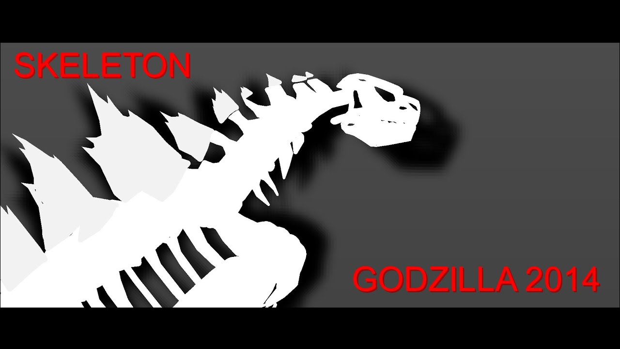 Skeleton Godzilla 2014 - YouTube