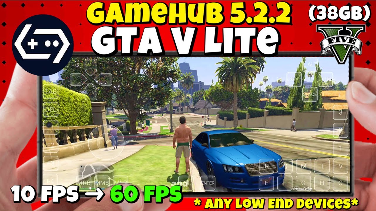 GTA 5 Lite on Android | GameHub Emulator 5.2.2 | Full Setup & Smooth ...