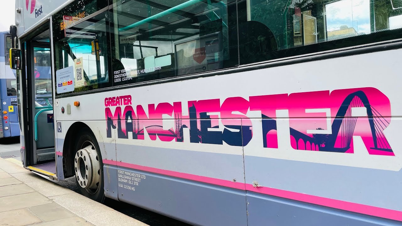 First Bus Manchester 37557 On Loan To York - YouTube