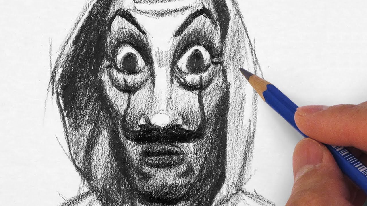 Learn to Draw and Shade | Heist Mask - YouTube
