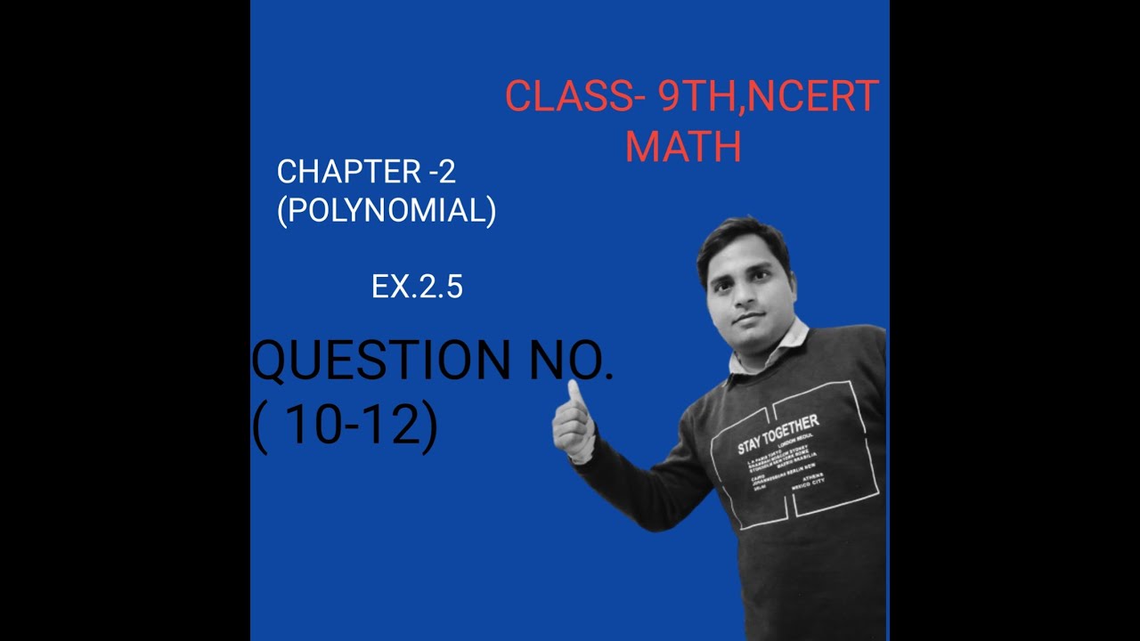 NCERT MATH CLASS 9TH CHAPTER 2 EX 2 5 Q 10 12 YouTube ncert-math-class-9th-chapter-2-ex-2-5-q-10-12-youtube