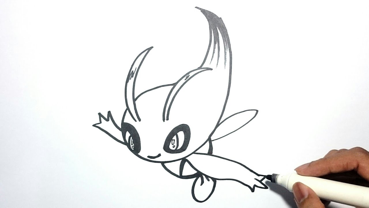 Cara Menggambar Pokemon Celebi | How to Draw - YouTube