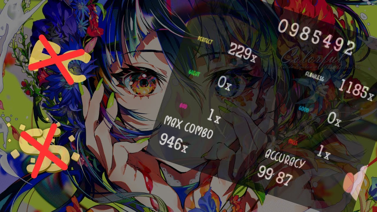 Osu!mania | Colorful (Cut Ver.) (NikoSek) [Coloured x1.3] 5.88★ | SS ...