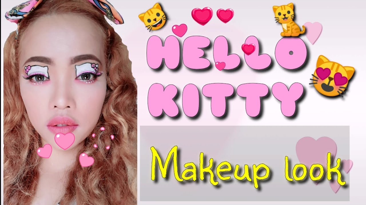 HELLO KITTY MAKEUP LOOK 2019! - YouTube