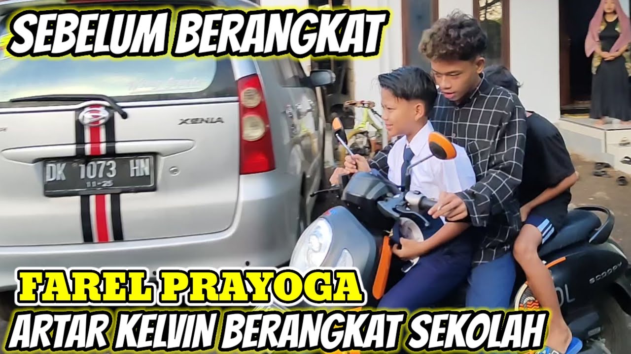 PAGI INI‼️HARI PERTAMA FAREL PRAYOGA BERANGKAT SEKOLAH SMP - YouTube