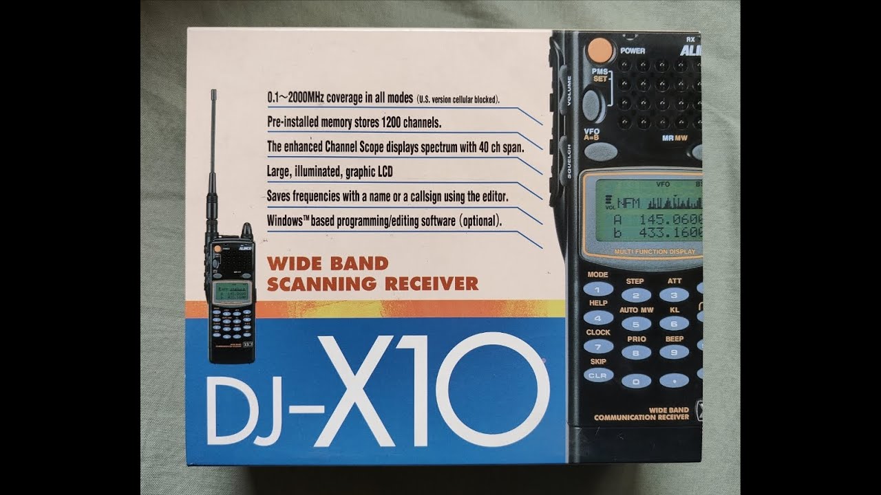 Unboxing del Alinco DJ X10. Nuevo, nunca usado (2024). - YouTube