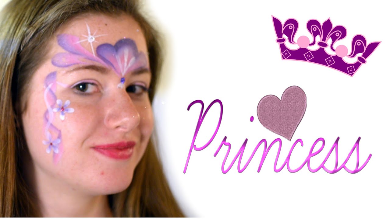 Princess Face Paint Tutorial | SPLASH! Animaties - YouTube