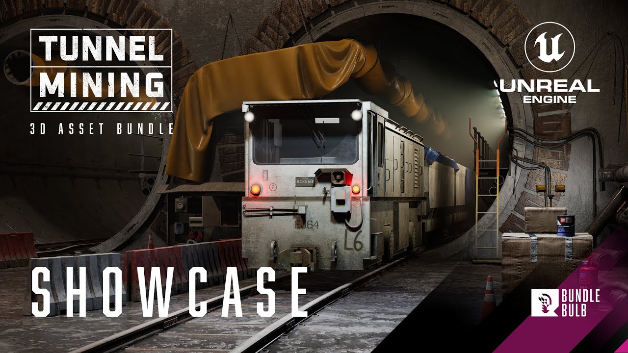 Bundle Bulb - Tunnel Mining 3D Asset Pack (Showcase) - YouTube