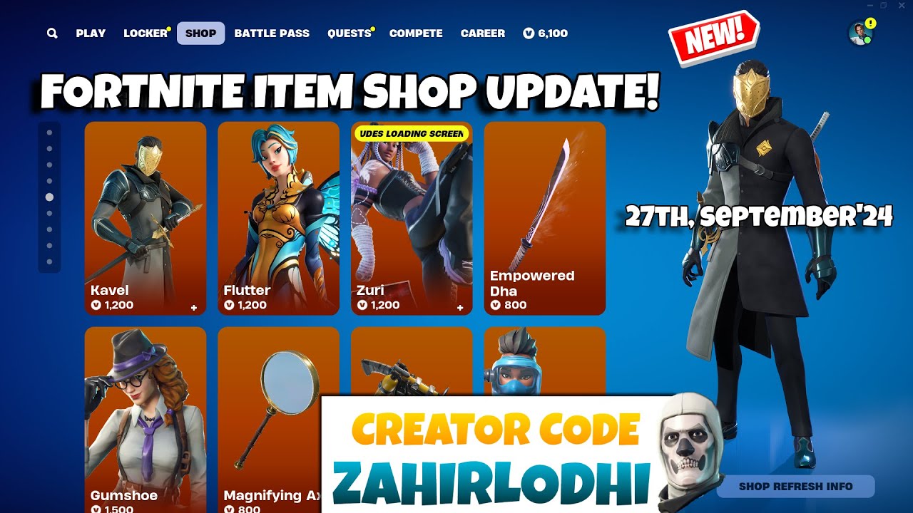 Fortnite Item Shop Update! [27th September, 2024] (CH5 S4) - YouTube
