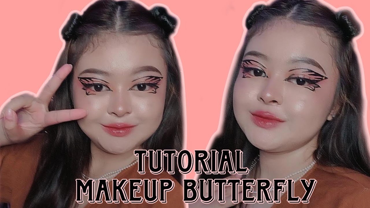 tutorial makeup butterfly | #shorts #tutorial #tutorialmakeup - YouTube
