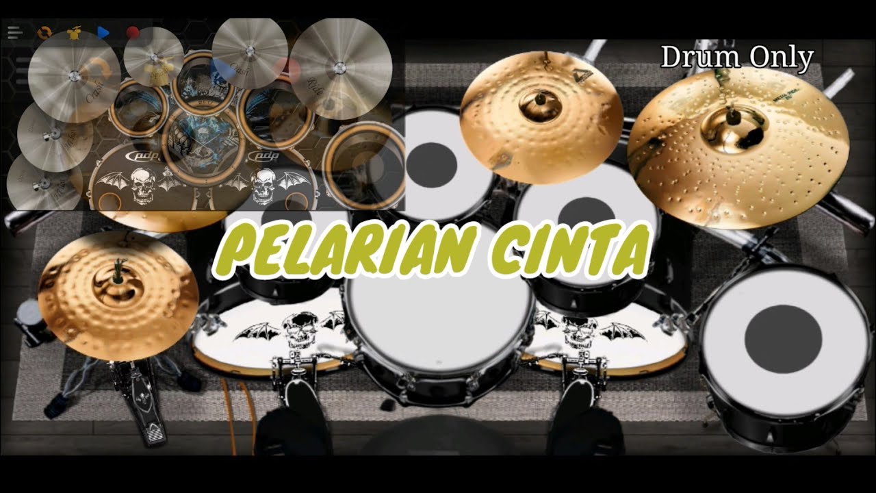Radja - Pelarian Cinta ( drums only ) Real Drum Cover - YouTube