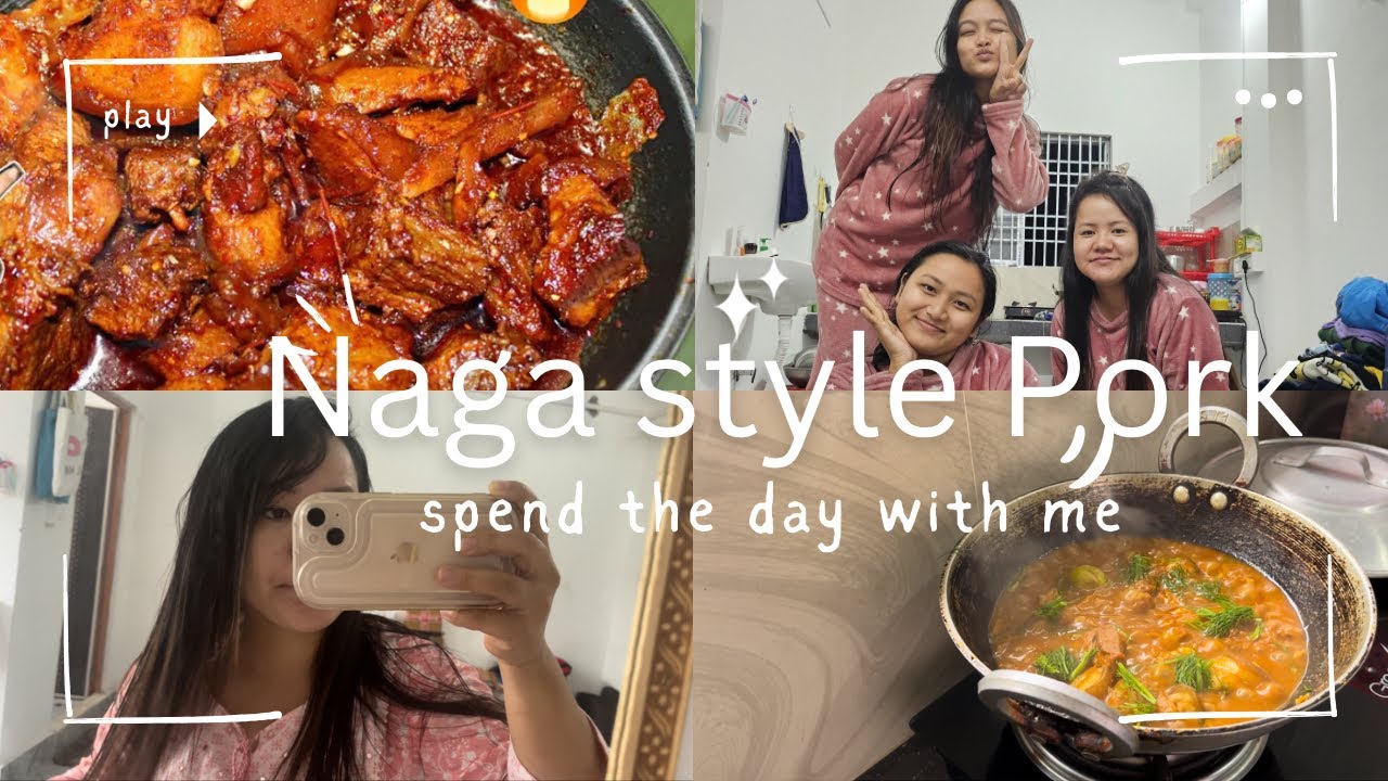 Cooking Naga style pork/Fun with friends/Living alone in Majuli(Assam)/Arunachali girl ...