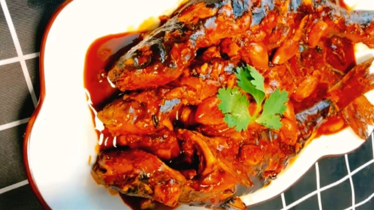 Cooking Yummy Red Fish with Water Spinach Recipe Local Cuisine - YouTube