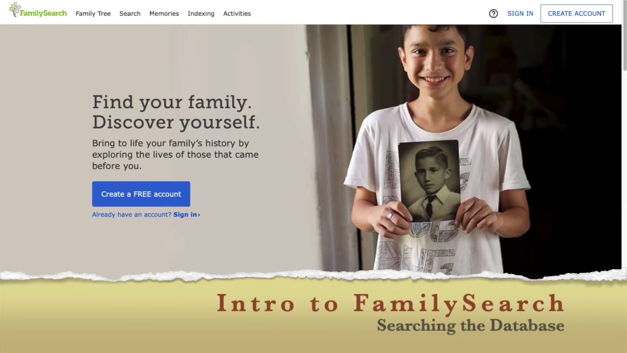 Introduction to Family Search | Learn How to Search the Database - YouTube