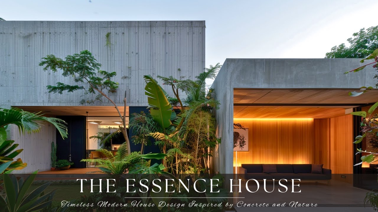 The Essence House: Timeless Modern House Design Inspired by Concrete ...