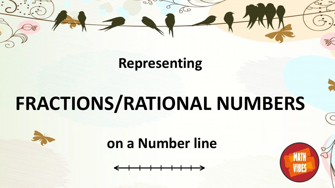 Representing fractions or Rational Numbers on a no. line//positive ...