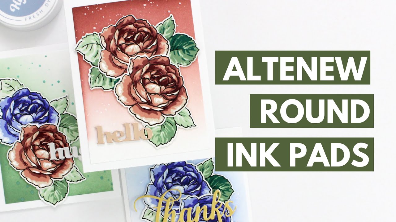 ALTENEW Trailblazing Round Ink Pads! - YouTube