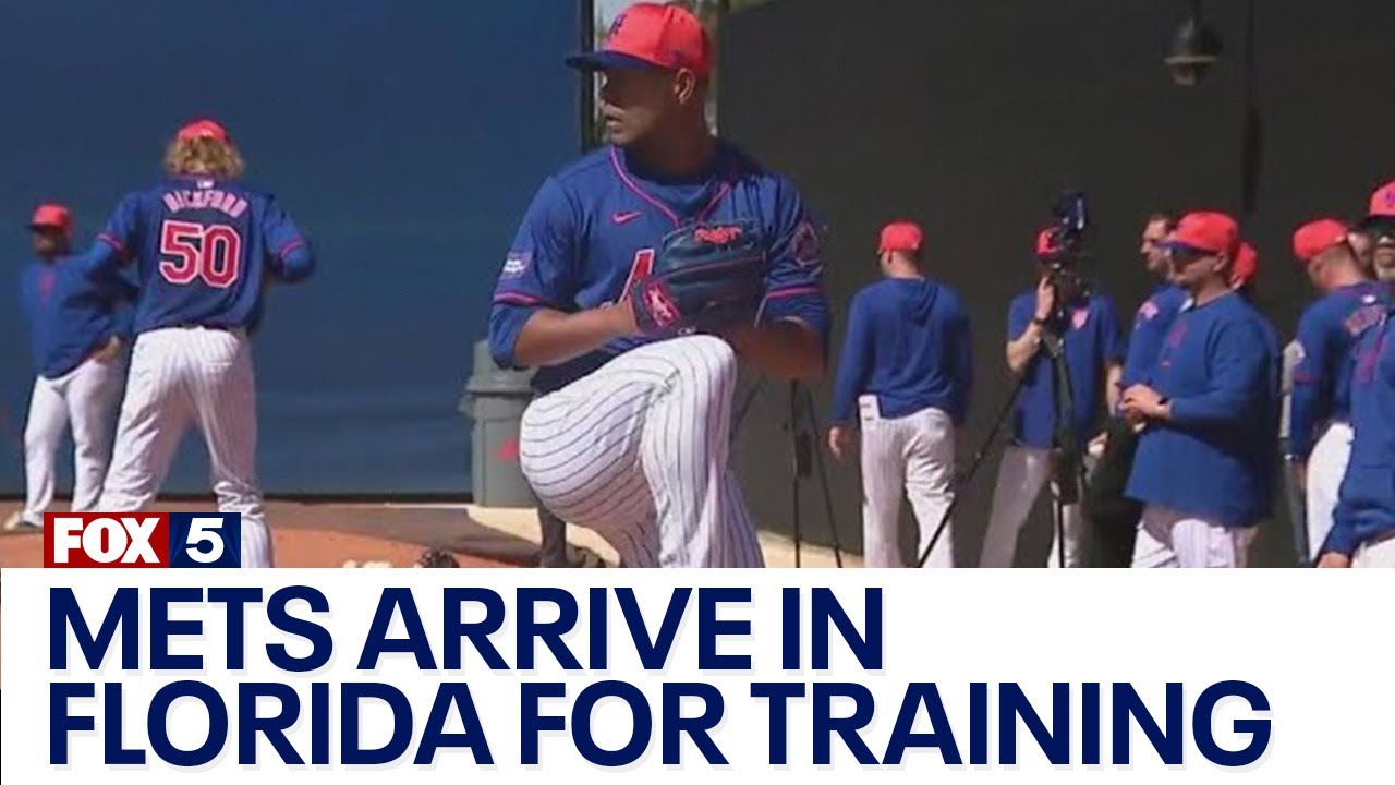 Mets arrive in Florida to begin spring training - YouTube