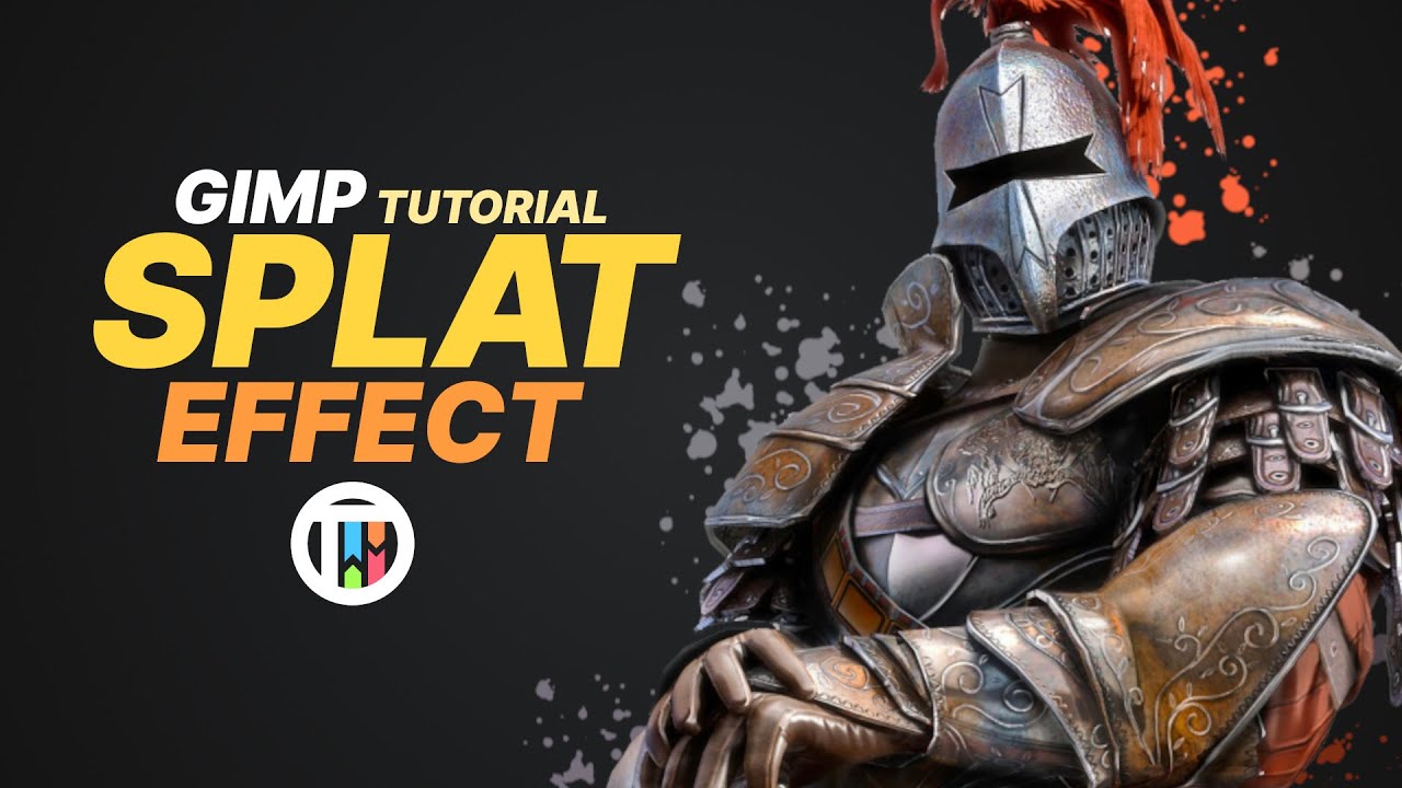 HOW TO CREATE A SPLAT EFFECT IN GIMP - Tutorial - YouTube