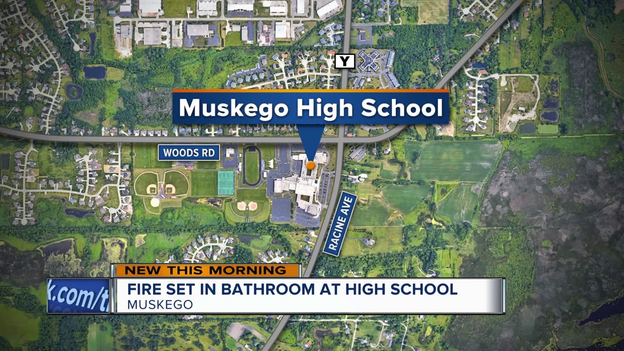 Fire set in Muskego High School bathroom - YouTube