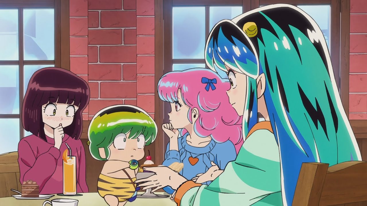 Shinobu, Lum & Ran look through the "Lovey-Dovey Crystal Ball ...