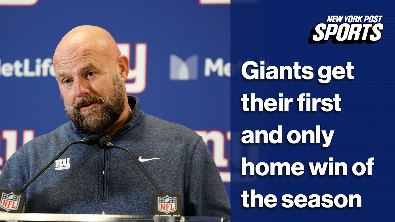 "Good QB play" leads to the Giants first home win of the season - YouTube