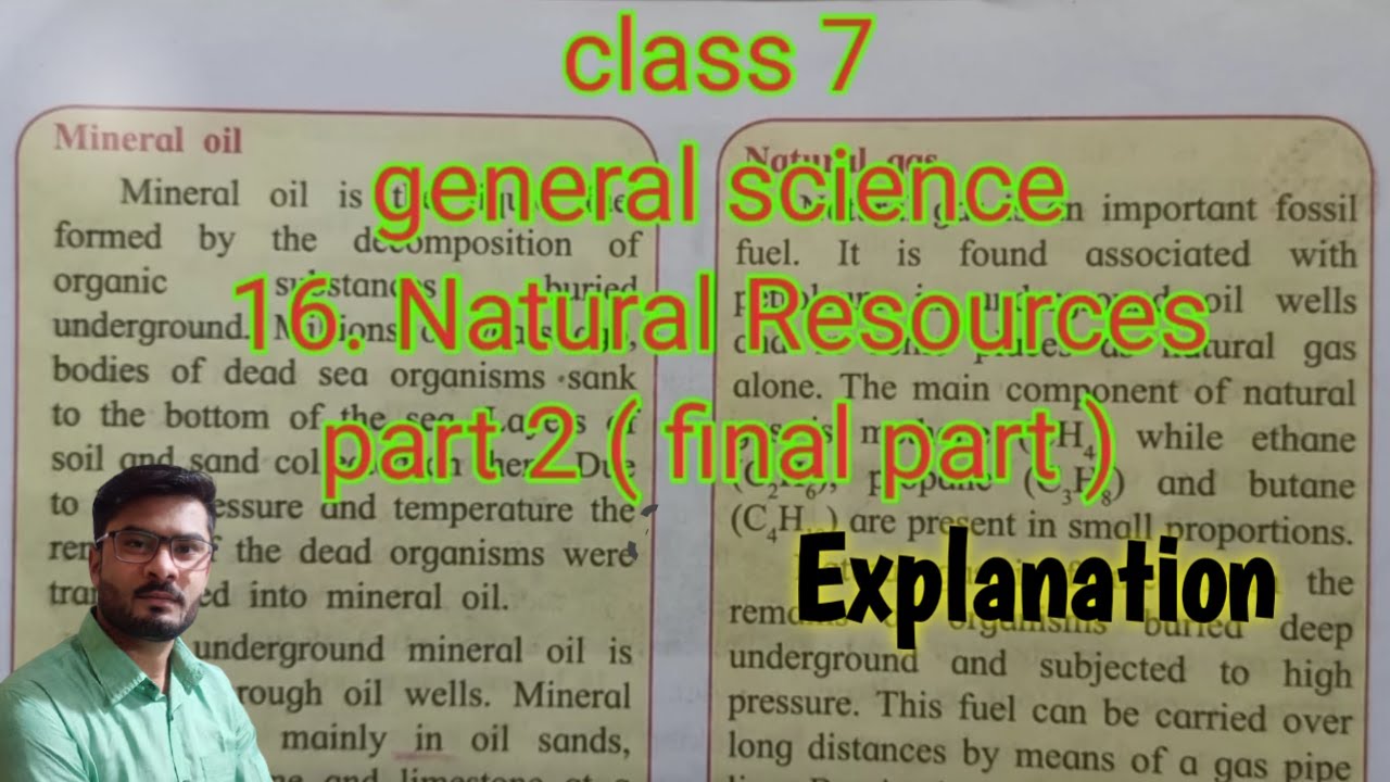 Class 7 general science chapter 16. Natural resources part 2 final part ...