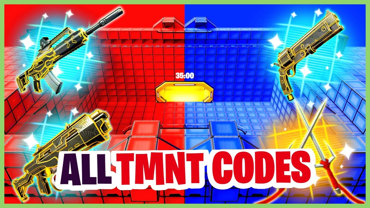 ALL TMNT RED VS BLUE CODES | TMNT RED VS BLUE CODES (Fortnite) - YouTube