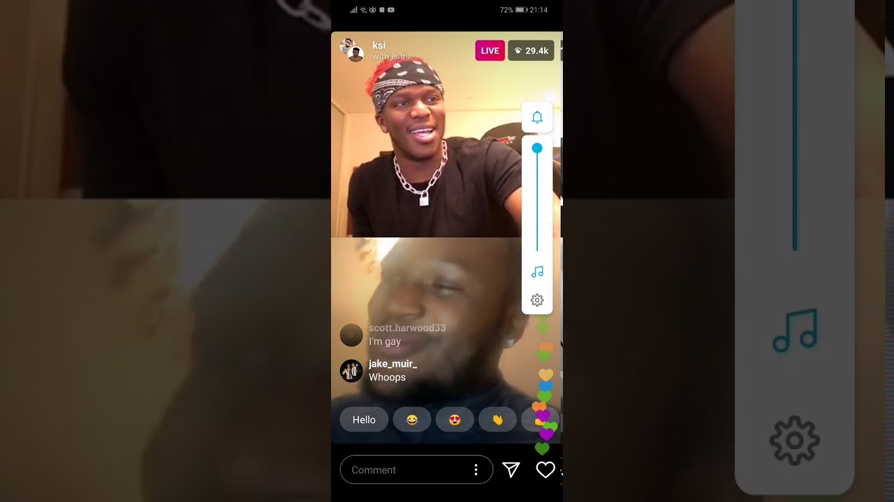 KSI TEASES NEW MUSIC ON INSTAGRAM LIVE - YouTube