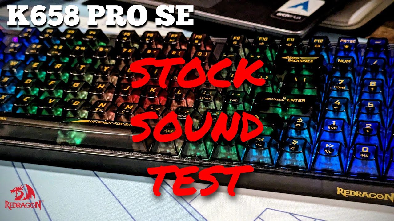 Redragon K658 Pro Irelia Stock Sound Test #soundtest # ...