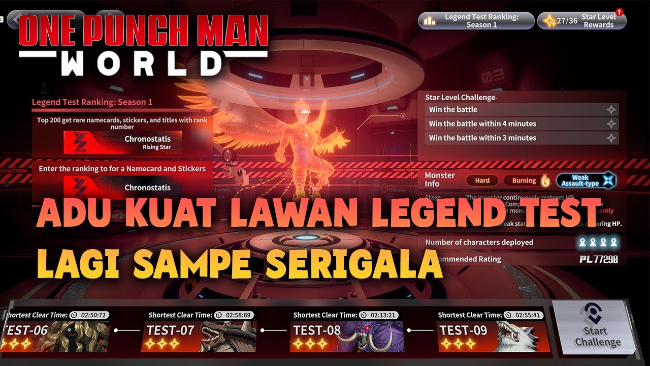 F2P LEGEND TEST LAGI STAGE 6 SAMPAI 9 | ONE PUNCH MAN WORLD - YouTube