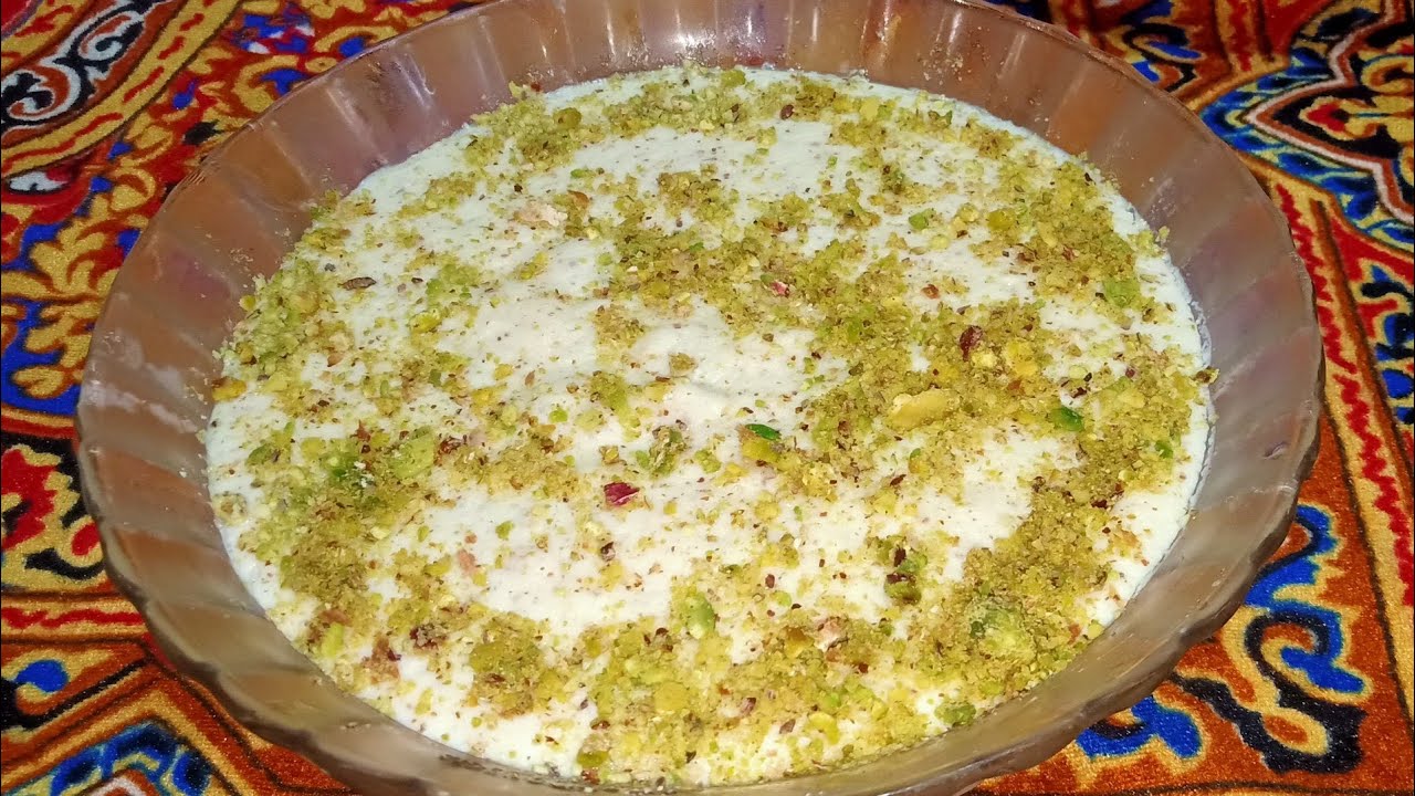 Almond Pudding Recipe | Turkish Sweet Dish Keshkul (Keşkül) - YouTube