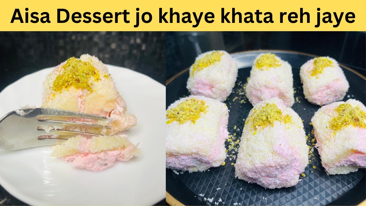Turkish Delight Recipe || 10 minute Malai Roll || Sultan Lokumu Recipe ...