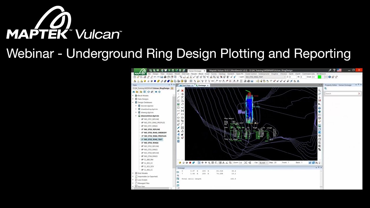 Webinar: Underground Ring Design Plotting and Reporting - YouTube