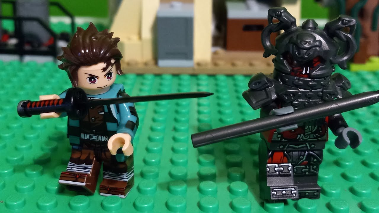 Tanjiro and Inosuke vs Demon Part 2 - Lego Demon Slayer Stop Motion ...