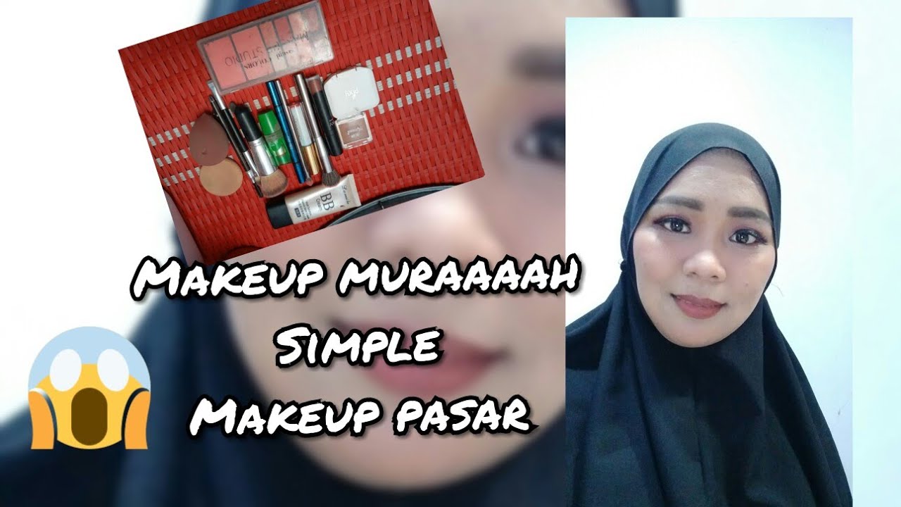 Tutorial makeup drugstore,muraah tapi bagus ~ makeup seadanya - YouTube