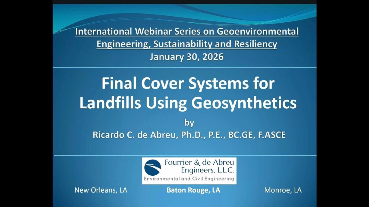 Final Cover Systems for Landfills using Geosynthetics - YouTube
