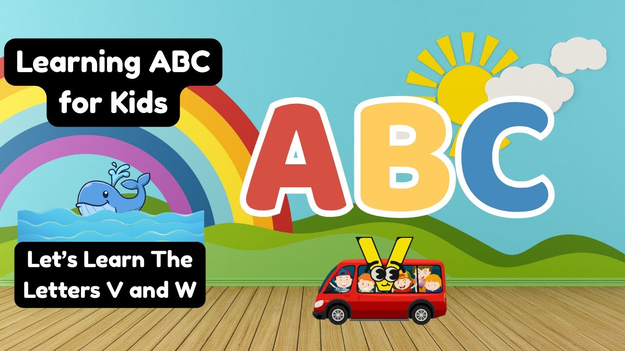 Alphabets for kids | Learn Letters V and W | Fun Alphabet Lesson for ...