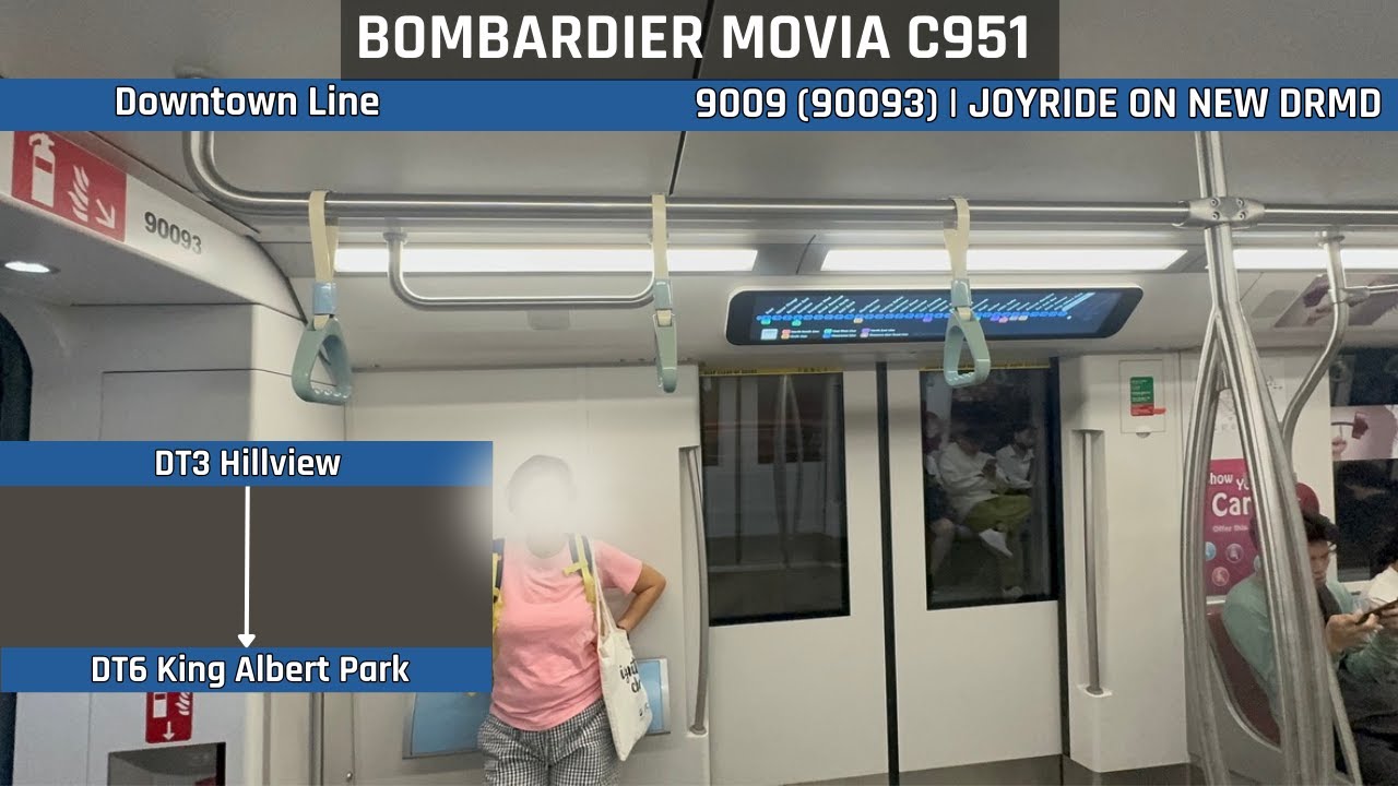 [Ride on NEW DRMD C951] 🔵 Bombardier Movia C951 (9009) [Hillview → King ...