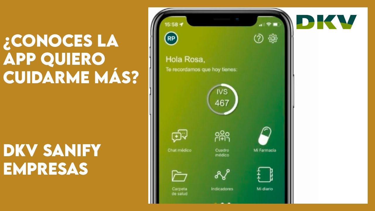 ¿Conoces la app Quiero Cuidarme Más? | DKV Sanify Empresas | DKV Seguros - YouTube