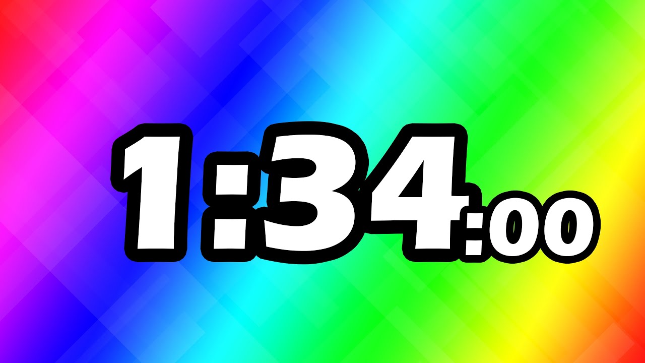 1 Minute and 34 Second TIMER Countdown - YouTube