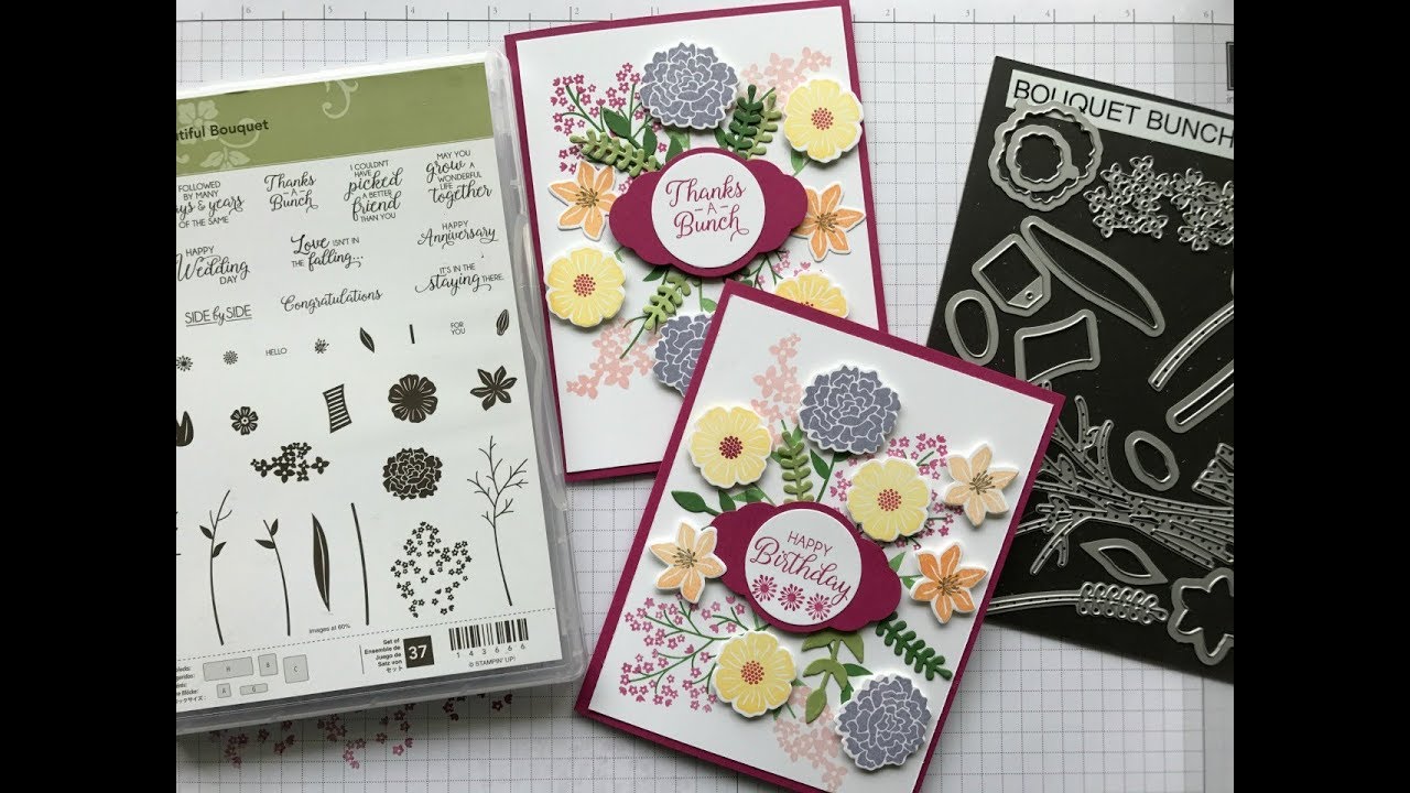 Beautiful Bouquet Cards - YouTube