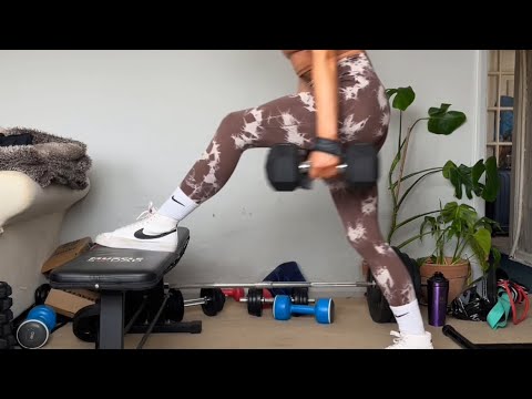 Dumbbell step ups - YouTube