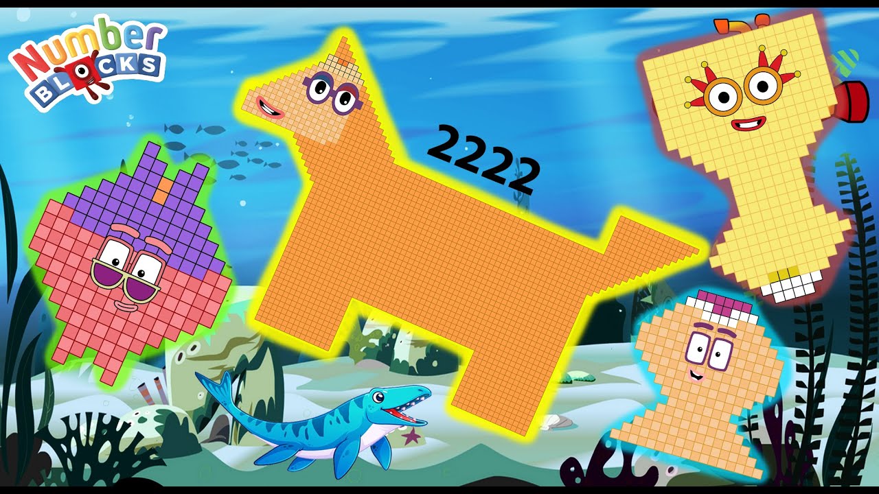 Looking for BIG Numberblocks Puzzle Tetris Game 2222 ASMR Undersea ...