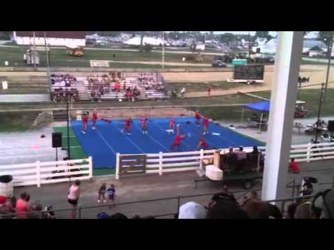 LCC T BIRDS Competition Cheer Auglaize County Fair - YouTube