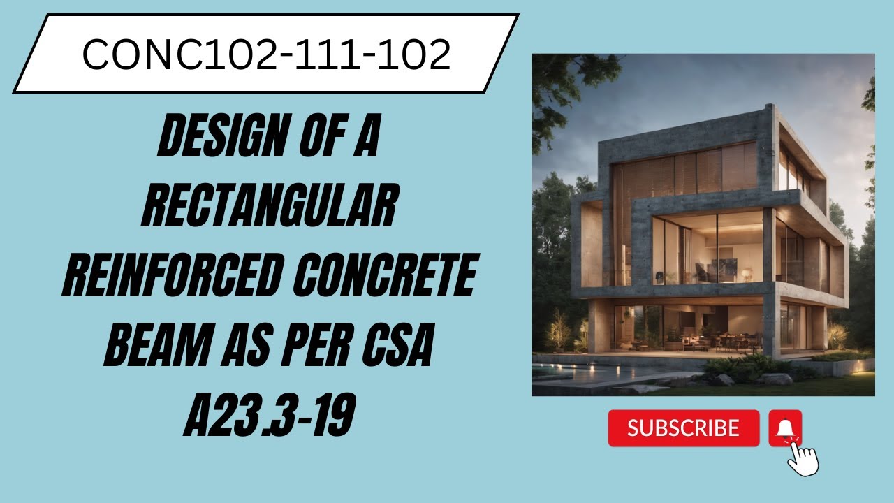 CONC102-111-102: Design of a rectangular reinforced concrete beam as ...