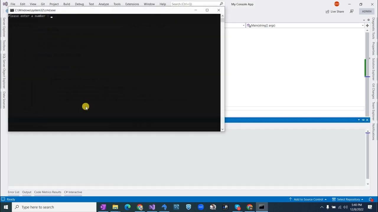 How to take input and show output in console application - C# - YouTube