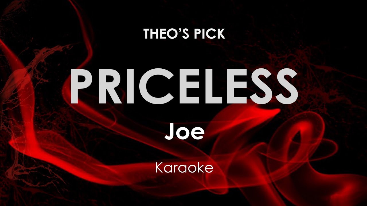 Priceless |Joe karaoke - YouTube