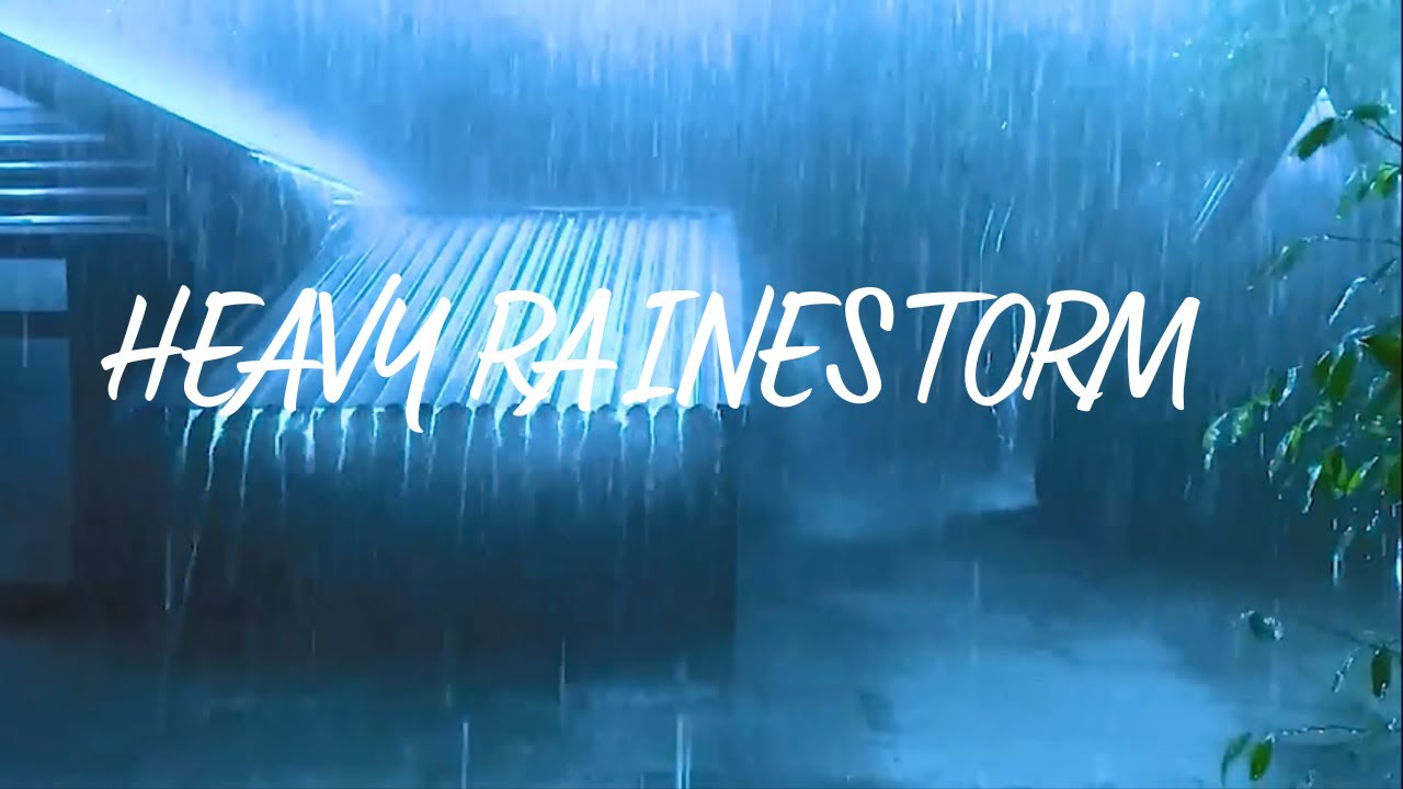 Fall asleep instantly with Heavy Rainstorm & Powerful Thunder Sounds on ...